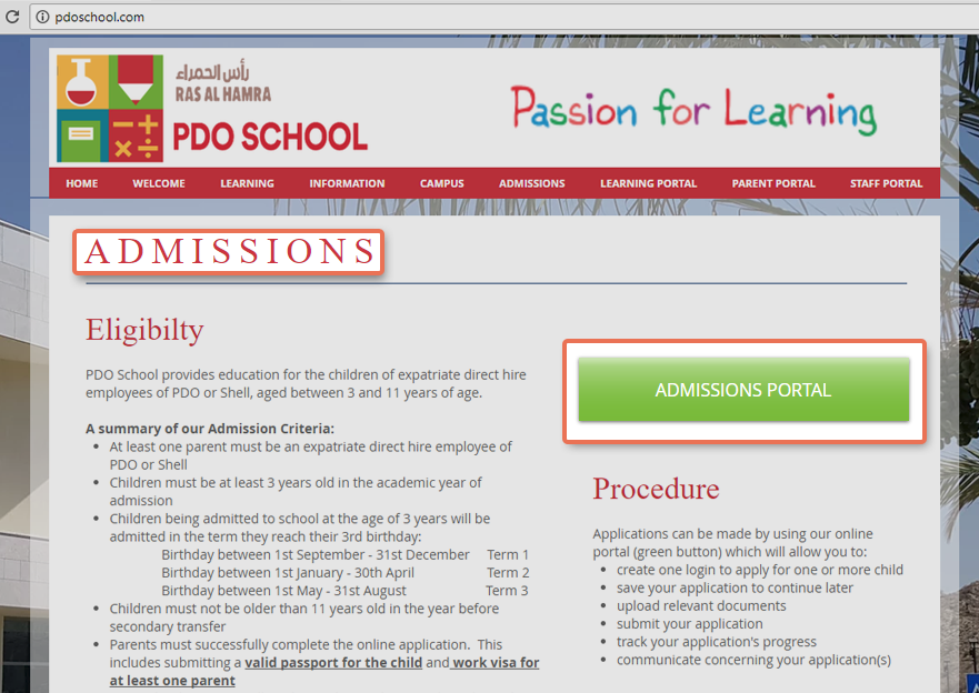 PDO School - Admissions Software - HEIapply